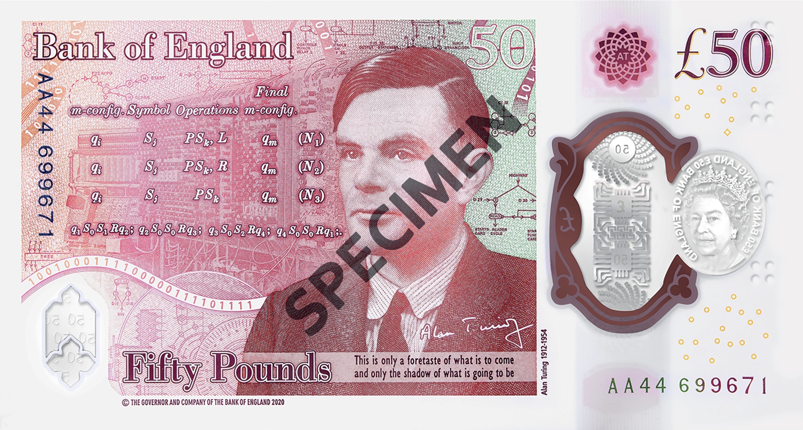 Great Britain Unveils Bank Note Honoring Alan Turing 38 Princeton